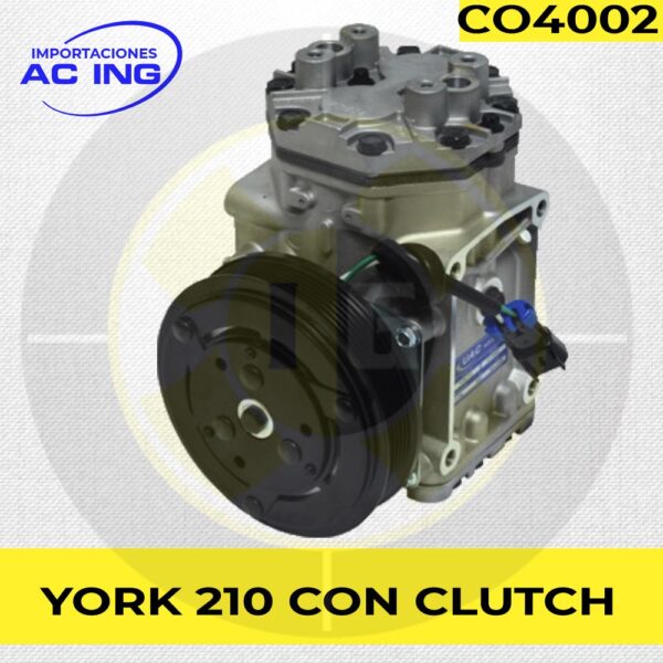 COMPRESOR YORK 210 CON CLUTCH REF CO4002 – IMPORTACIONES AC ING