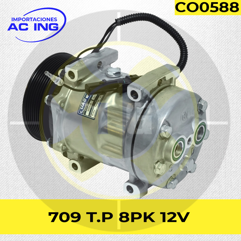 COMPRESOR 709 T.P 8PK 12V REF CO0588 – IMPORTACIONES AC ING